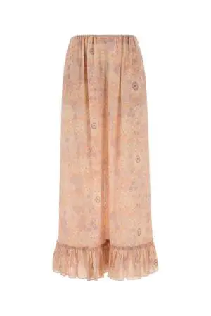 Chloé Printed Crepe Pant - Multicolor