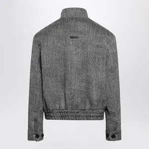 AMI Paris Padded Harrington Wool Jacket