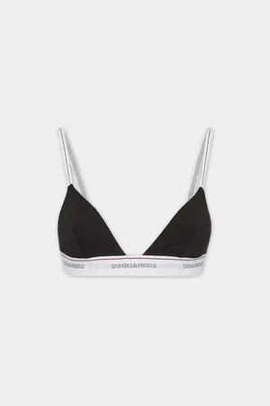 Dsquared2 Logo Triangle Bra - Black