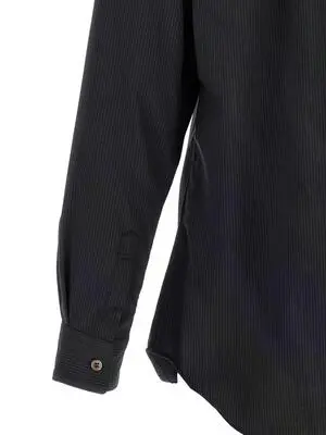 Comme Des Garçons Pinstripe-pattern Chest-pocket Shirt