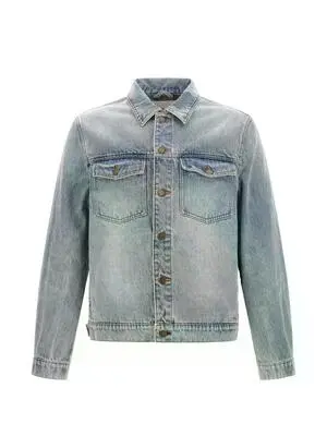 ENTIRE STUDIOS Faded-effect Denim Jacket - Blue