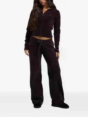 Juicy Couture Logo-embroidered Zip-up Hoodie
