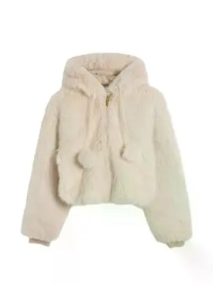 Juicy Couture Hooded Faux-fur Jacket - Neutrals