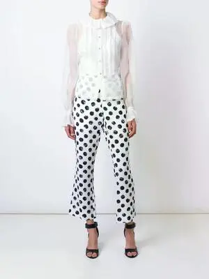 Dolce & Gabbana Bib Front Sheer Shirt