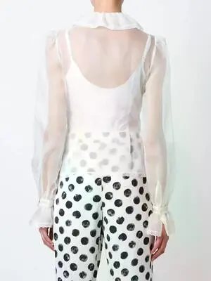 Dolce & Gabbana Bib Front Sheer Shirt