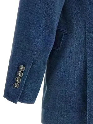 Brunello Cucinelli Peak-lapel Cotton Blazer