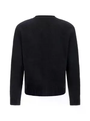 A.p.c. Logo-embroidered Wool Cardigan - Blue