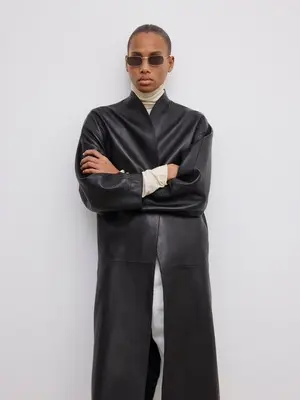 HOUSE OF DAGMAR Leather Coat