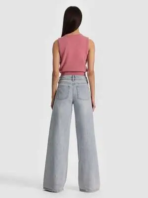 Alice + Olivia Loly Button Front Cashmere Vest