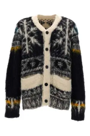 Sacai Cardigan 'pattern Knit - Multi