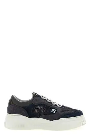 Fendi Sneaker With Chunky Embossed Sole - Multi
