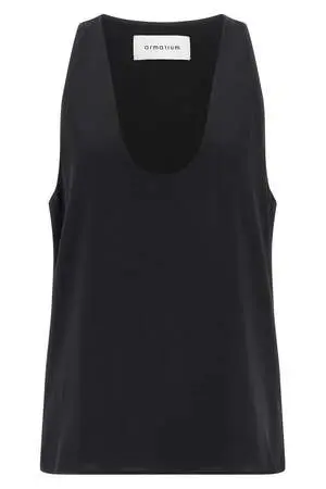 ARMARIUM Bianca Top With Deep U-neckline - Black