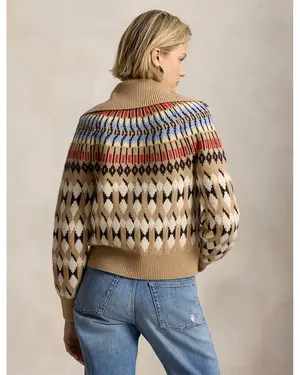 Polo Ralph Lauren Geo Motif Wool Cardigan