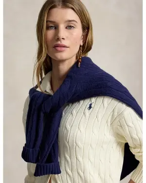 Polo Ralph Lauren Polo Collar Cabled Cardigan