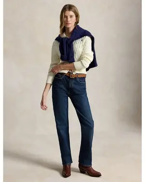Polo Ralph Lauren Polo Collar Cabled Cardigan