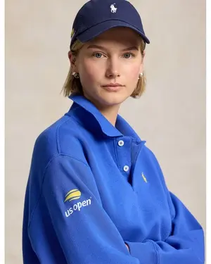 Polo Ralph Lauren Us Open Fleece Polo Shirt - Blue
