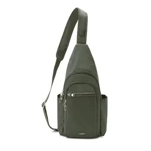 BAGGALLINI Securtex Classic Anti Theft Large Daytripper Sling Bag Thyme