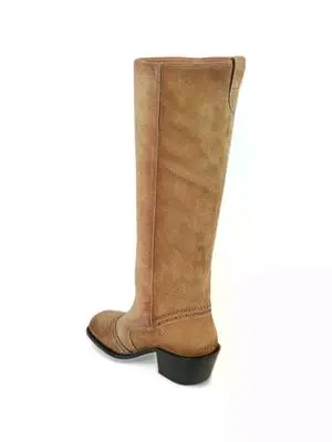 Ermanno Scervino Brogue-detail Leather Boots