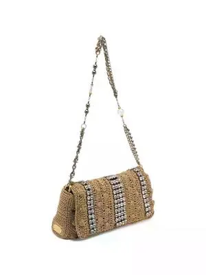 Dolce & Gabbana Crystal-embellished Crochet Shoulder Bag