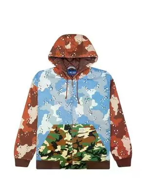 AWAKE NY Camouflage-print Hooded Jacket - Blue