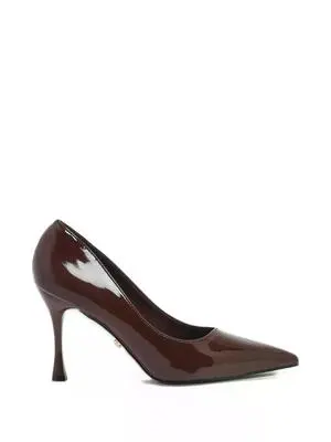 TWENTY FOURHAITCH Cylor Patent-finish Pointed-toe Pumps - Brown