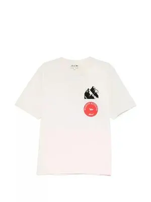 Maison Kitsuné Logo-embroidered T-shirt - Neutrals