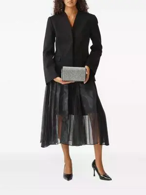MEIMEIJ Pleated-skirt Blazer Midi Dress