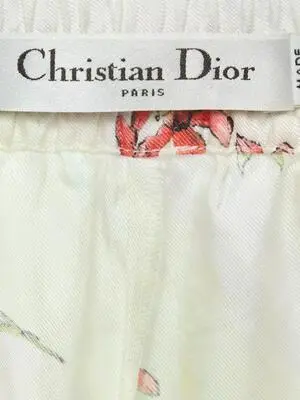 Dior Floral-print Pajama Shorts