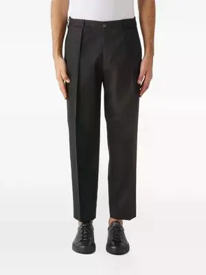 BRIGLIA 1949 Portobello Pleated Tailored Trousers - Black