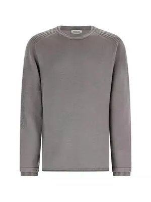 Premiata Logo-detail Ribbed-trim Sweater