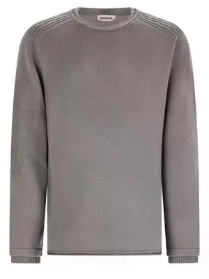 Premiata Logo-detail Ribbed-trim Sweater