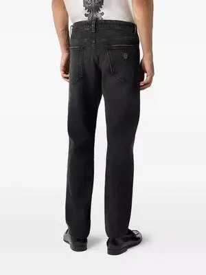 Philipp Plein Logo-plaque Straight-cut Jeans