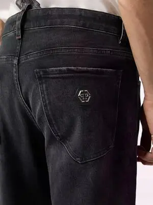 Philipp Plein Logo-plaque Straight-cut Jeans