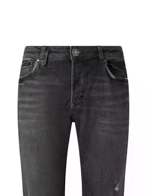 Philipp Plein Super Straight Cut Distressed Jeans