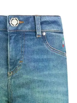 Philipp Plein Faded-effect Basic Jeans