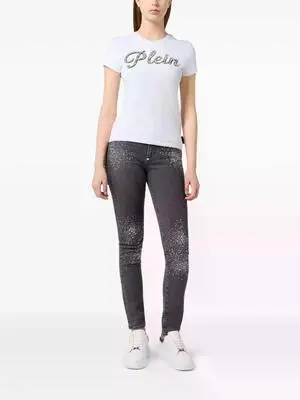 Philipp Plein Crystal-embellished Skinny-fit Jeans