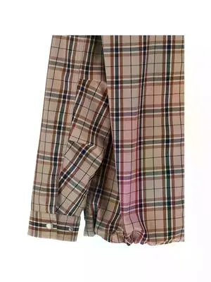 Comme Des Garçons Check-pattern Zip-detail Jacket