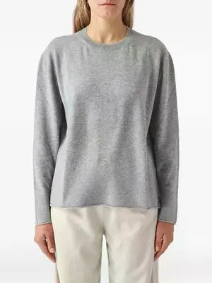 GRAN SASSO Crew-neck Long-sleeve Sweater - Grey