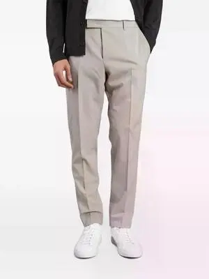 PT TORINO Pressed-crease Tailored Trousers - Neutrals