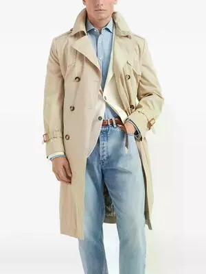 Brunello Cucinelli Double-breasted Trench Coat - Neutrals