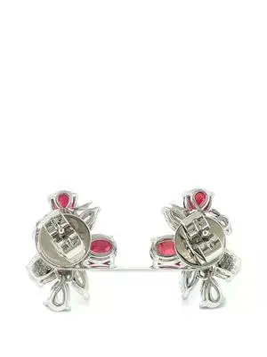 HYT JEWELRY Ruby And Diamond Earrings