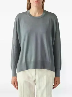 GRAN SASSO Crew-neck Long-sleeve Sweater - Grey