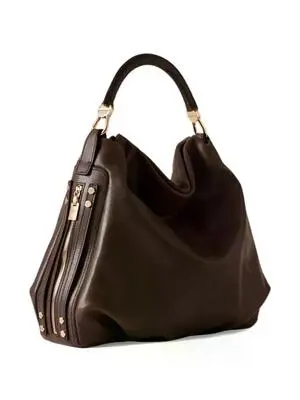 Borbonese Medium Bice Leather Slouchy Tote Bag