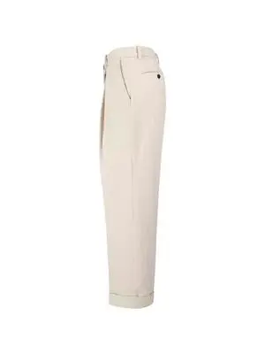 CIRCOLO 1901 Pleated Turn-up Trousers