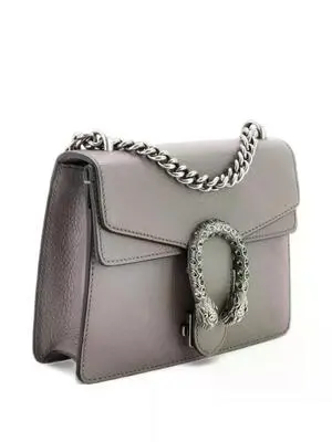 Gucci Dionysus Bag Leather Mini Crossbody Bag - Grey