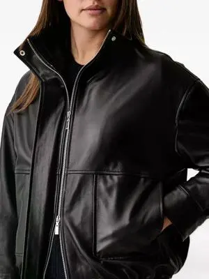 KAOS High-neck Leather Jacket