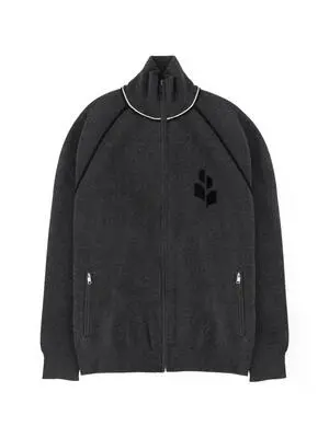 Isabel Marant Étoile Logo-patch Zip-up Sweater - Grey