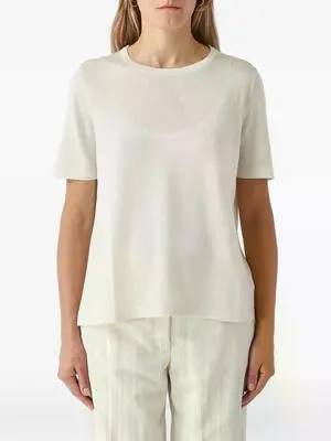 GRAN SASSO Short-sleeve Knit T-shirt - Neutrals