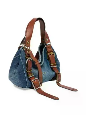 DIESEL® D-one-small Top-handle Bag In Denim And Leather