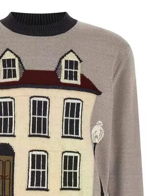 Junya Watanabe House-intarsia Silk Sweater